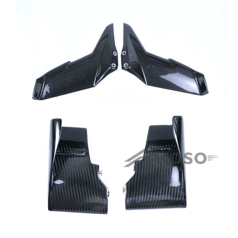 AKOSO 2015-2024 Kawasaki Ninja H2 H2R Carbon Fiber Winglets Air Deflec