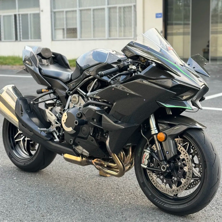 AKOSO 2015-2024 Kawasaki Ninja H2 H2R Carbon Fiber Full Fairing Kit 27